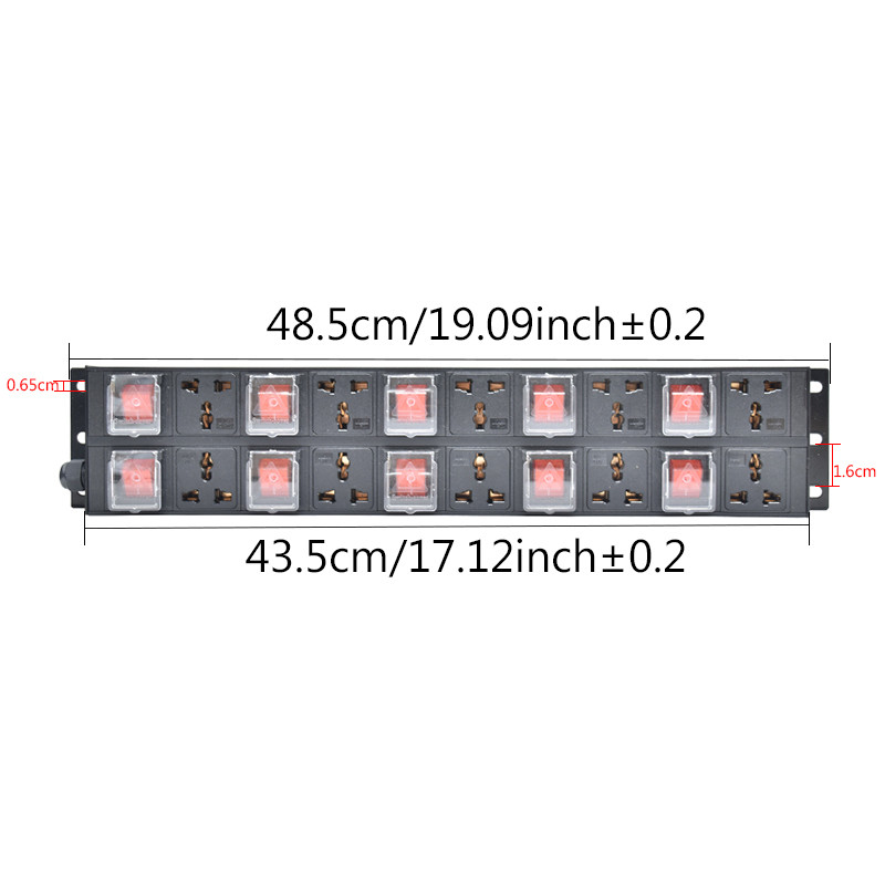 Cabinet Sockets PDU Power Strip Distribution Unit 10 socket，Independent ...