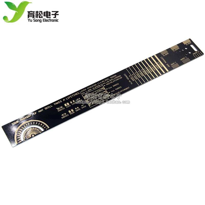 Multi functional engineering ruler 25CM gold-plated process PCB design ...