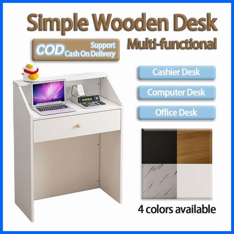 Simple Cashier Reception Desk Supermarket Cashier Desk Company Podium ...