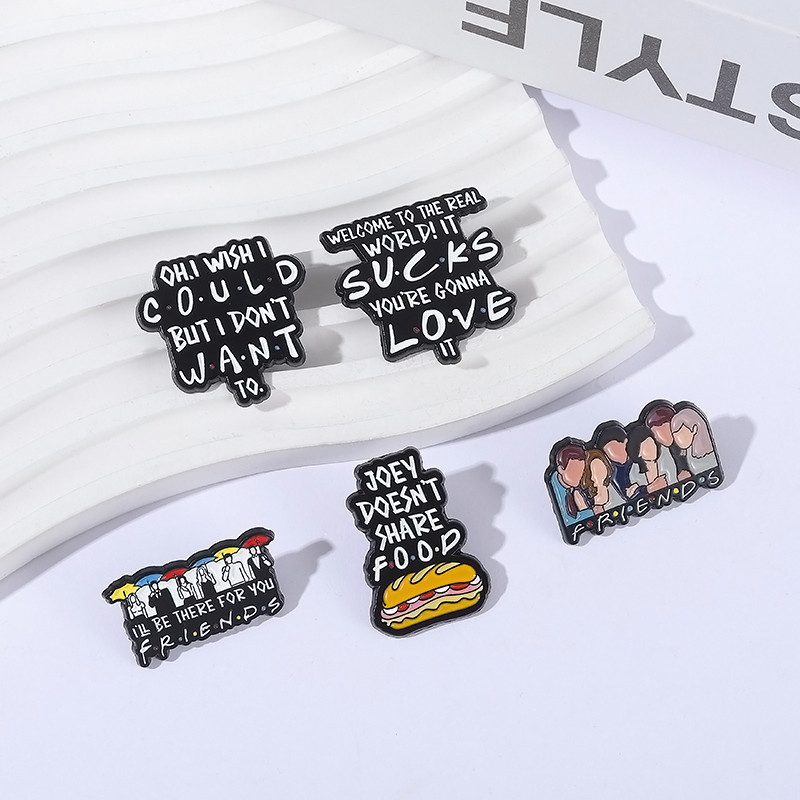 Friends TV Shows Enamel Pin Women's Brooch Cute Lapel Pins for ...
