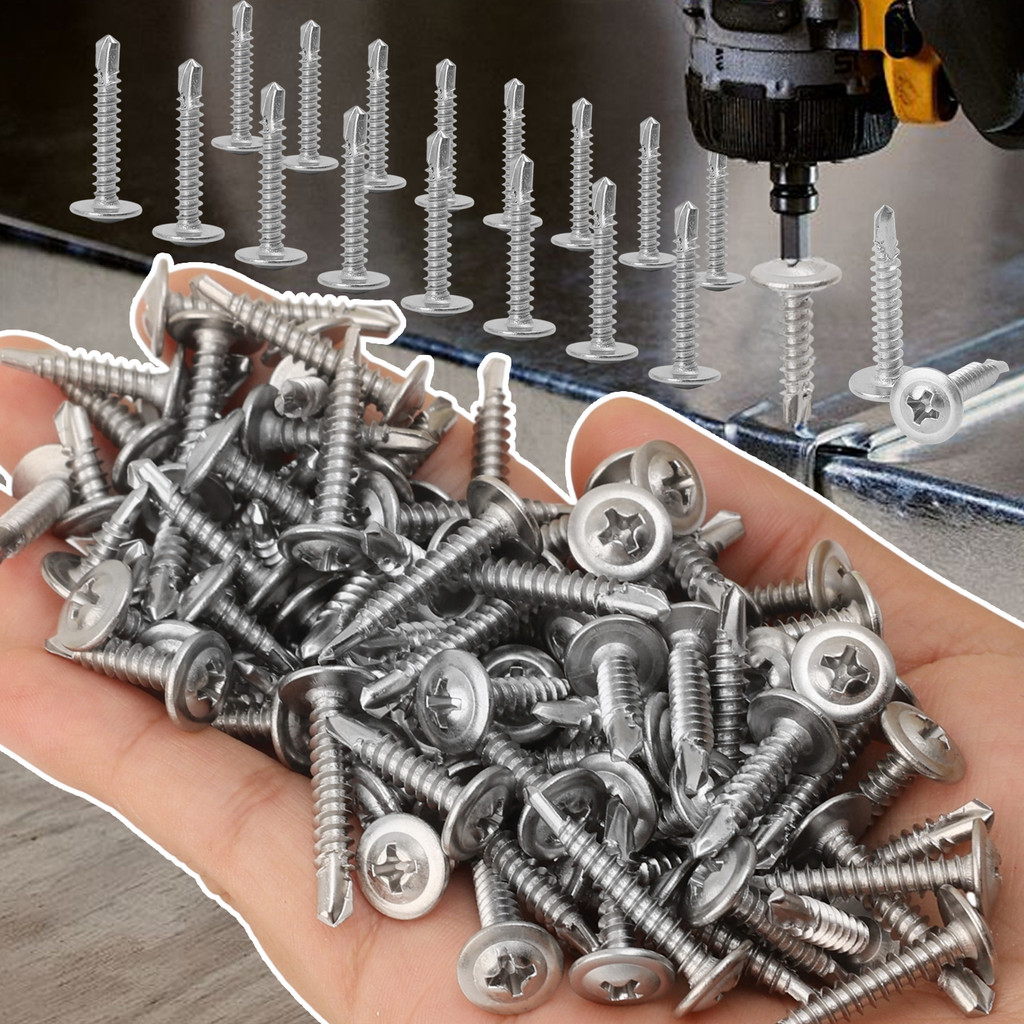 410 Stainless Steel Flat Head Drill Tail Self Tapping Screw - Full ...