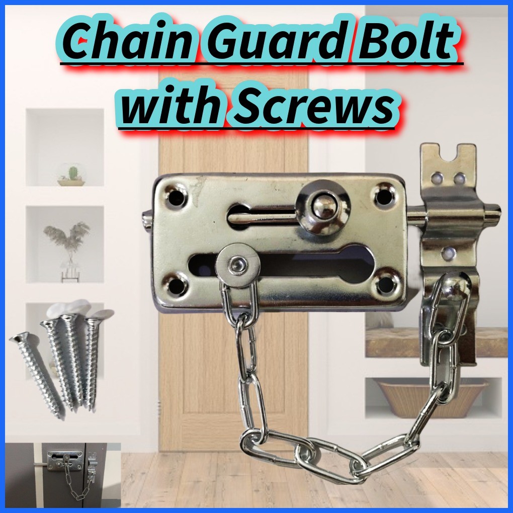 ♣ ↖ ANTI-THEFT DOOR CHAIN LOCK/LATCH FOR INSIDE DOOR | Shopee Philippines