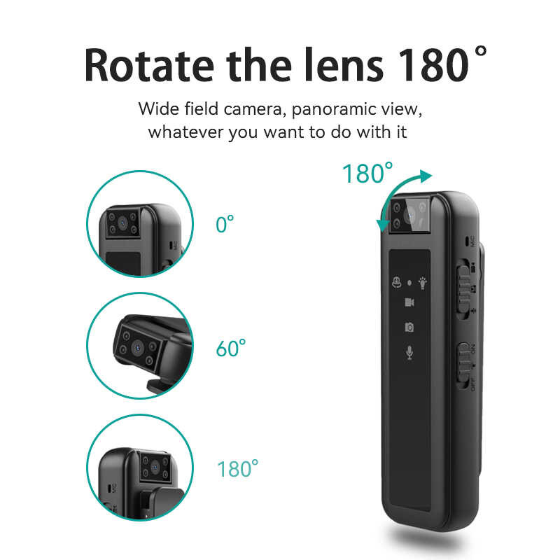 1080P Night HD Vision Mini DV Invisible Motion Camera, Portable Outdoor ...