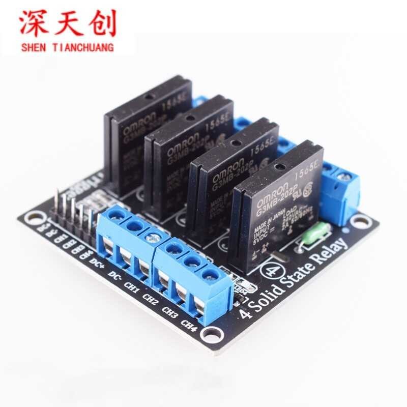 4-channel 5V low-level solid-state relay module with fuse solid-state ...