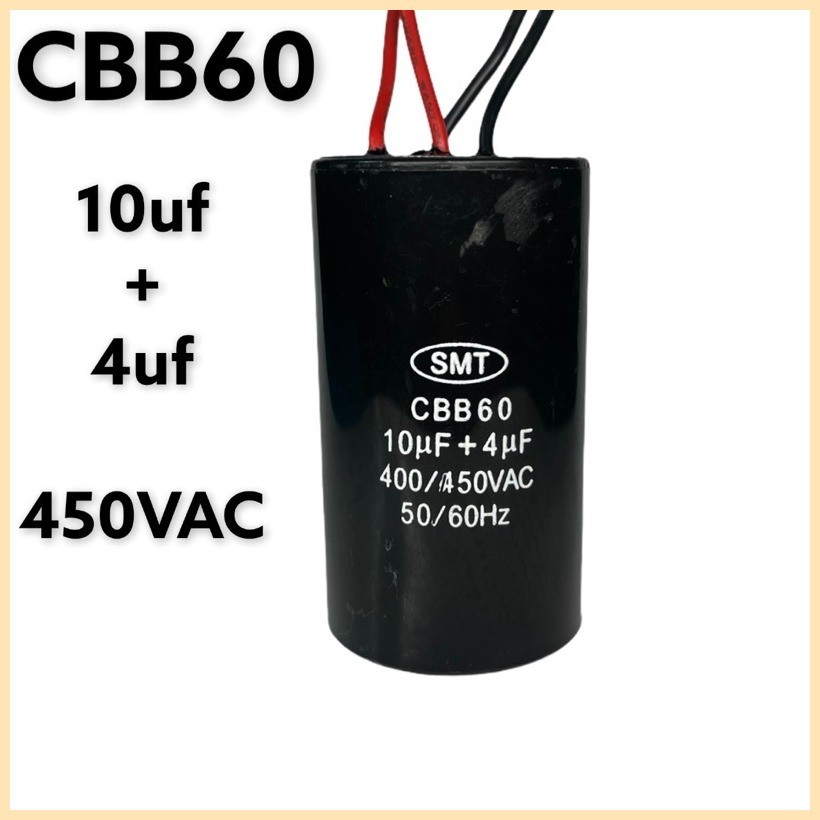 10uf + 4uf 450V Dual Capacitor for Washing Machine / Dryer ☩ | Shopee ...