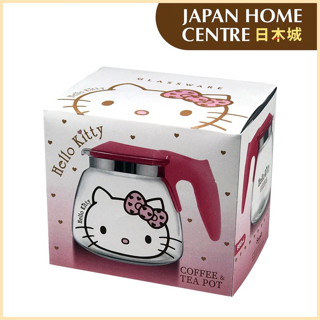 Hello Kitty Glass Tea Pot With Handle 950ml [Japan Home] ♧ | Shopee ...