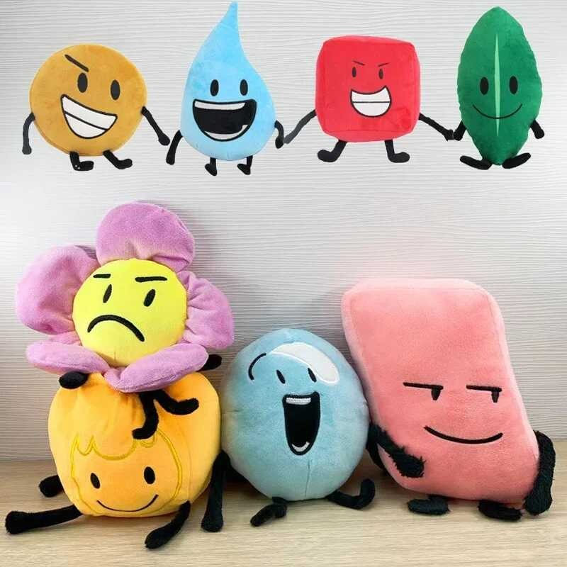 De Battle 3 For Dream Island Plush Toys BFDI Firey Wer Waterdrop Bubble ...