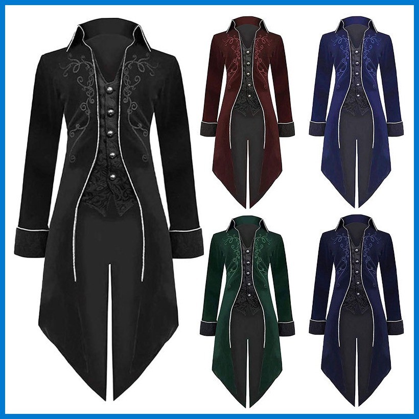 Adult Men Medical Cosplay Victorian Costume Tuxedo Gentlema Tailcoat ...