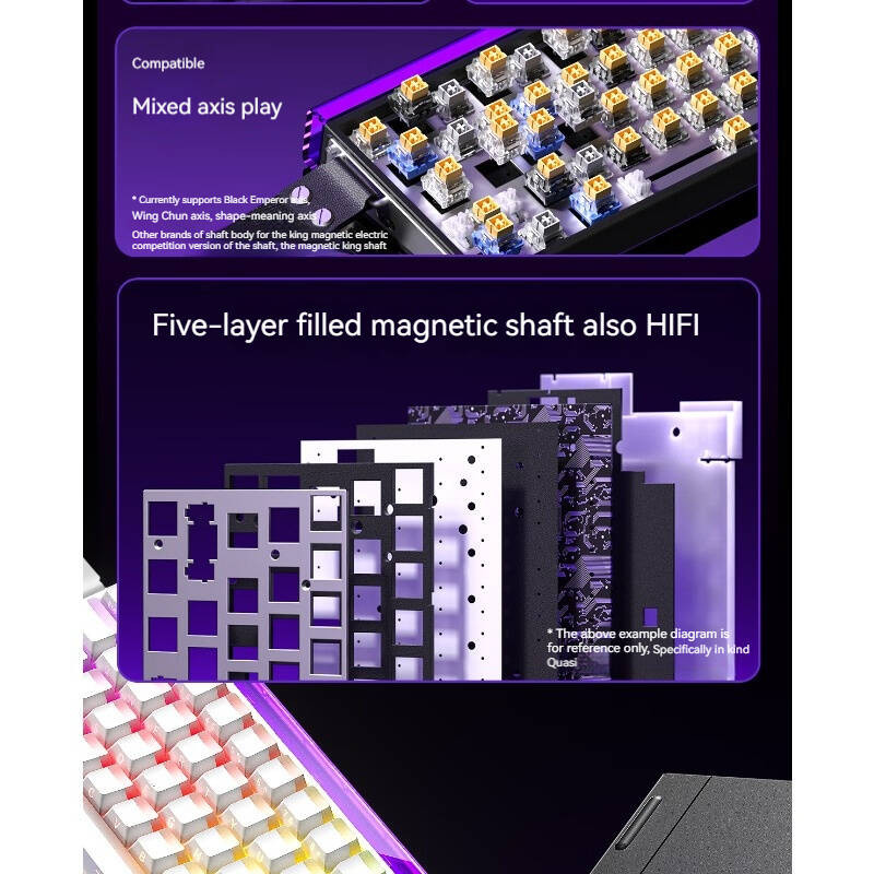AULA HERO 68HE Magnetic Axis Keyboard RT Esports Game Customization Mechanical Cable | Shopee ...