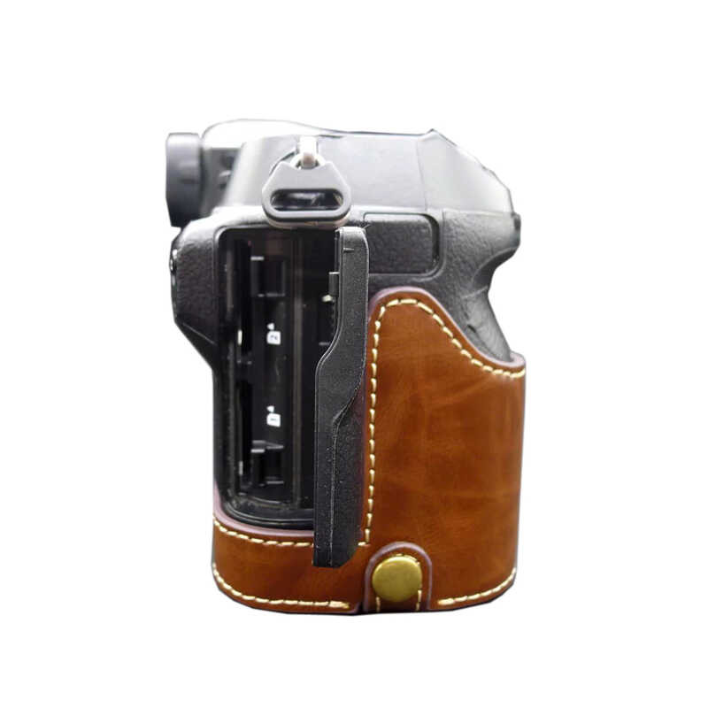 Leather 2023 Camera Half Case For Fujifilm Fuji Gfx100s Gfx-100S Bottom ...