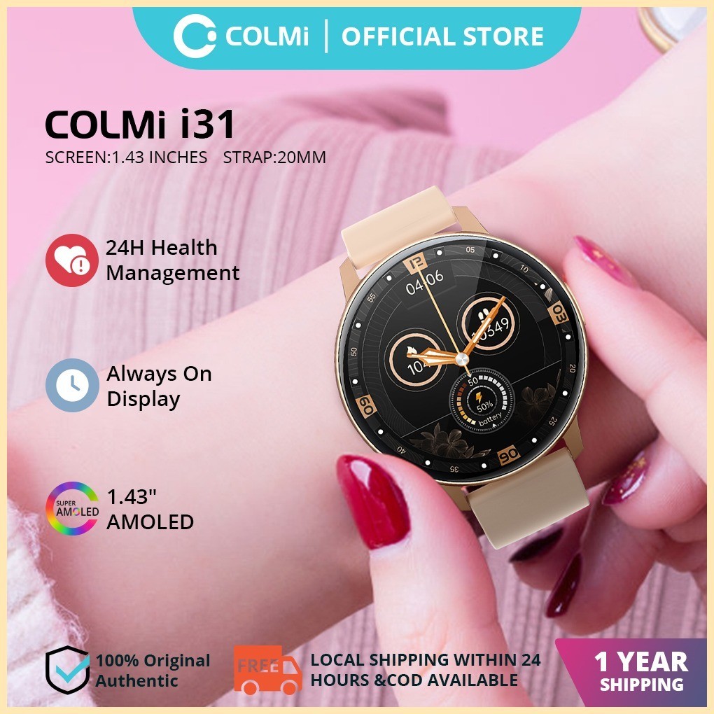 COLMI i31 Smart Watch AMOLED IP67 Waterproof Bluetooth Calling 20 MM ...