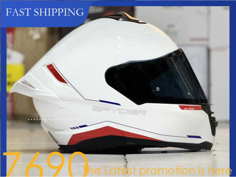 Spyder Surge V2 Full Face Single Helmet With Free Extra Clear Visor ...