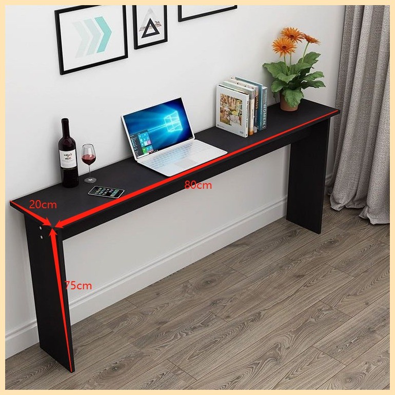 Simple long table against the wall ultra narrow table computer table ...