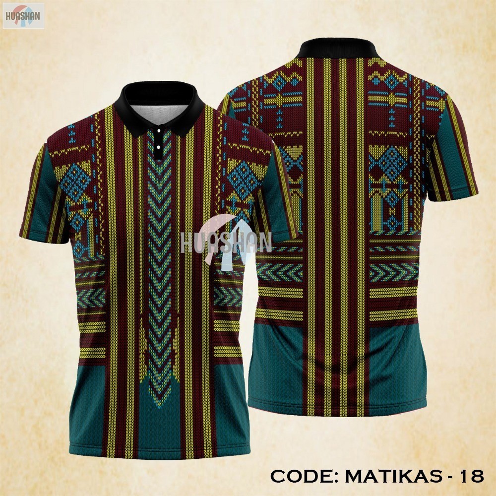 POLO SHIRT Philippine Ethnic Tribal Modern Barong Polo Shirt Full ...