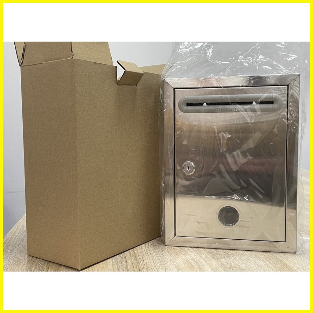 ⭐ ☼ Stainless Steel Mailbox Post Letter Storage Box Outdoor Waterproof ...