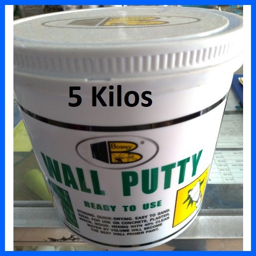 Bosny Wall Putty 5 Kilos Masilya Concrete Putty Tube Type Ready To Use ...