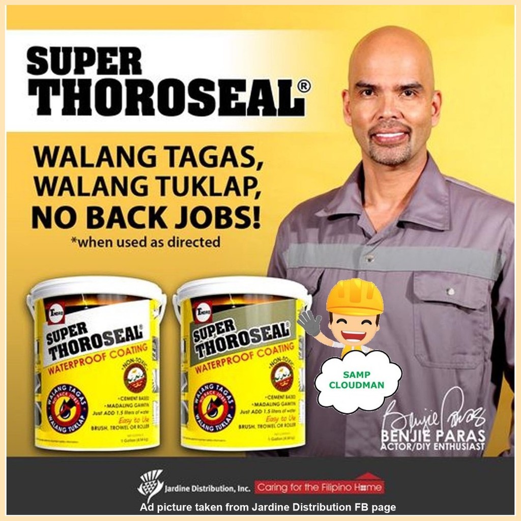Super Thoroseal Waterproof Coating Gallon Size 4 Liters Gray or White ...