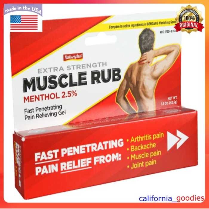 LY Natureplex Extra Strength MUSCLE RUB Fast Penetrating Pain Relieving ...