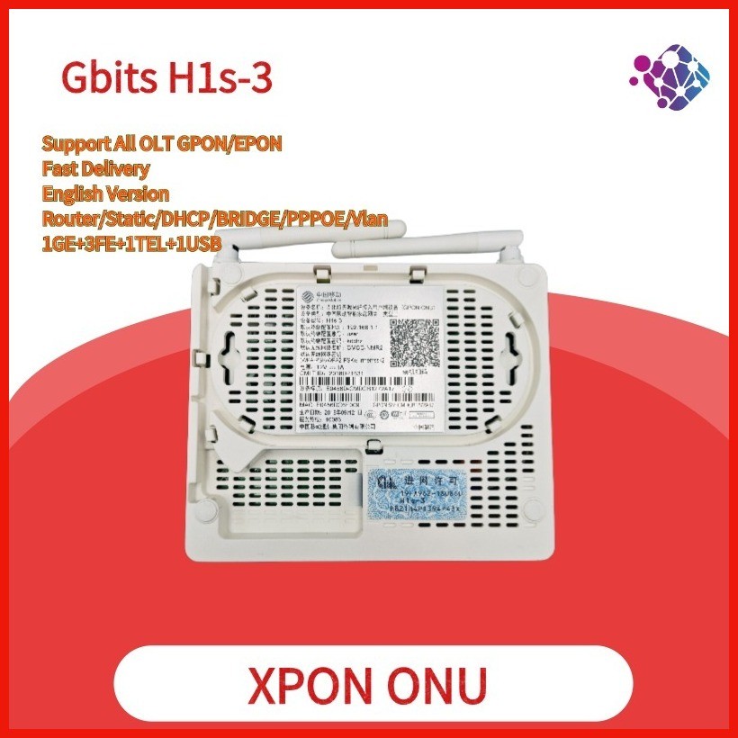 ⭐ ☩ Used WIFI Modem Gbits H1s-3 XPON EPON GPON ONT OLT English Version ...