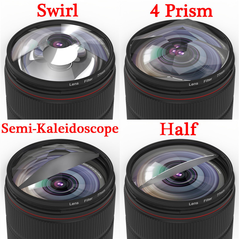 KnightX Camera Filter Kaleidoscope Special Effects Photography ...