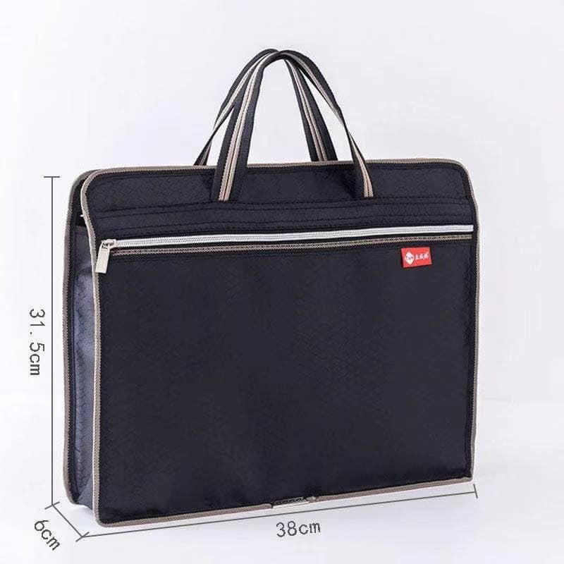 Portable Document Bag Zipper Document Bag Business Briefcase Men's Data ...