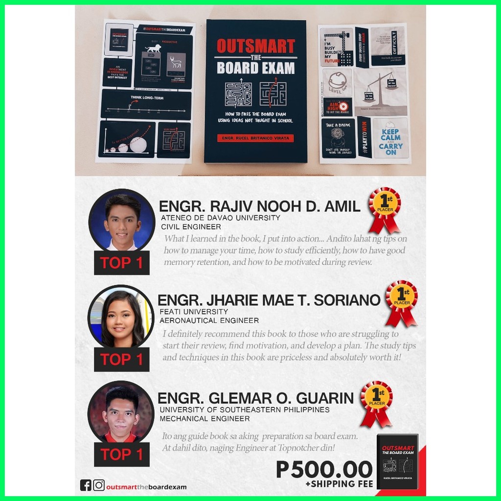 BOARD EXAM TIPS + STUDY & REVIEWER GUIDE - Outsmart the Board Exam ...