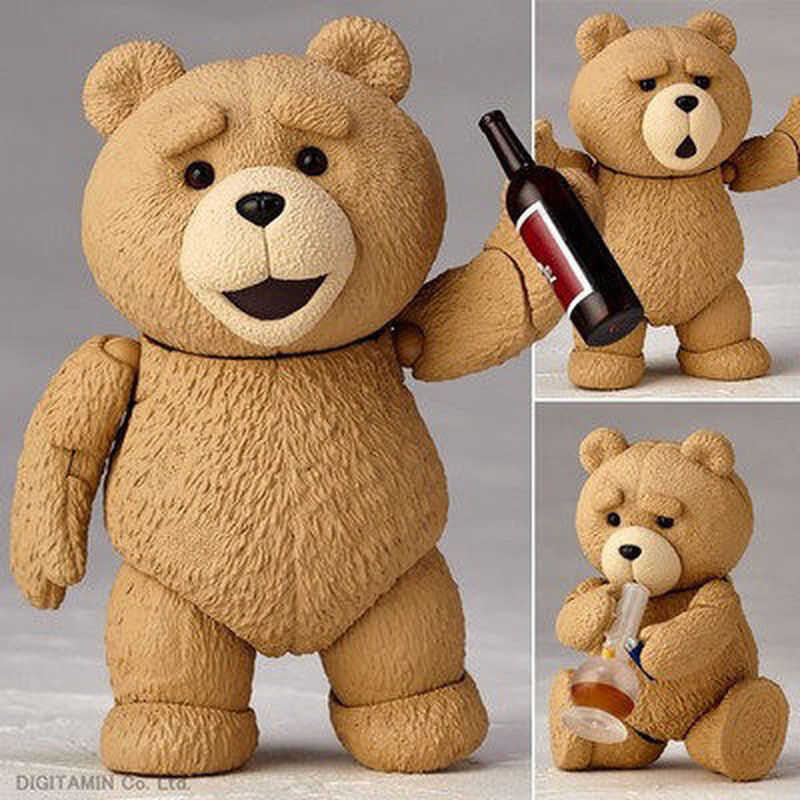 2 Bjd Ted Bear Acion Amazing Yamahi Revolech No.006 Teddy Brick Figure ...