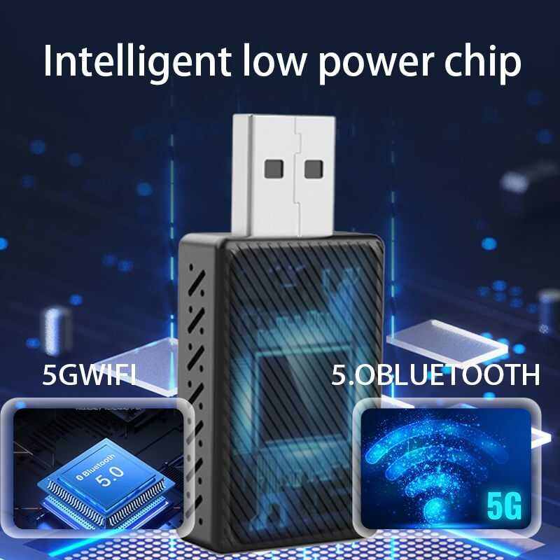 Wireless 2in1 Carplay Adapter Android Auto Smart Dongle Mini Box Plug ...