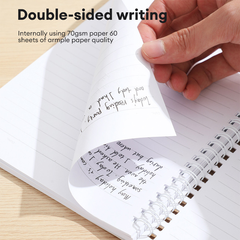 Deli Spiral Notebook A5 Journal Notebook 60 Sheets Big Binder Notebooks ...