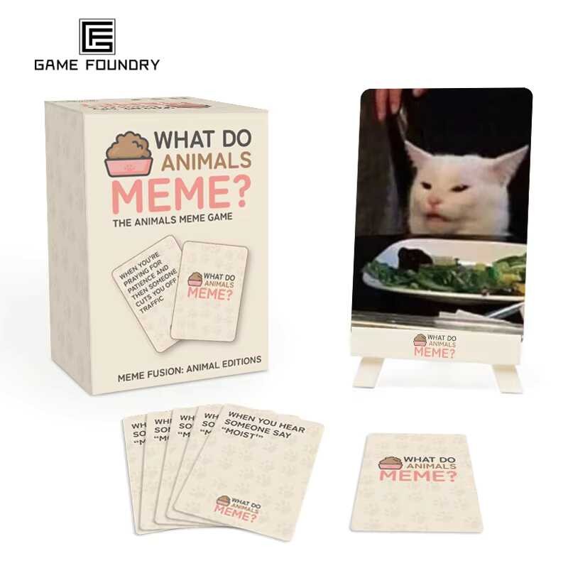 Custom Printed Memes For Games What Do Animal/You Meme Card Game ...