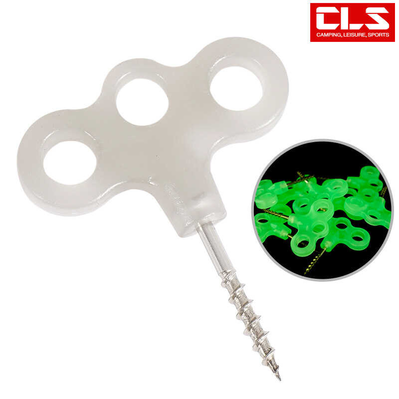 Luminous Outdoor Deck Nail Three Eye Screw Camping Stainless Steel ...