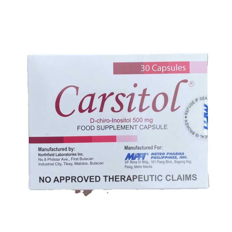 LY CARSITOL D-Chiro-Inositol 500 Mg Food Plement Capsule (30 S ...