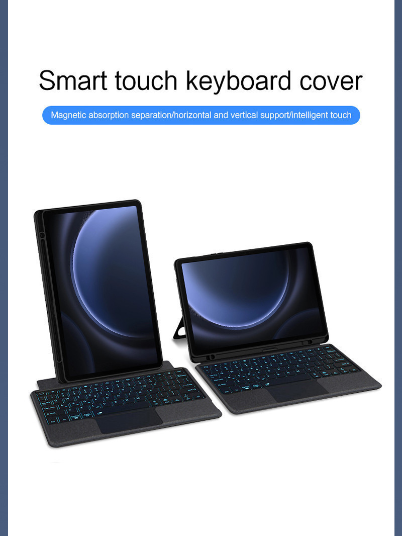 Wireless Detached Magnetic Keyboard Case For Samsung Galaxy Tab S8 ...