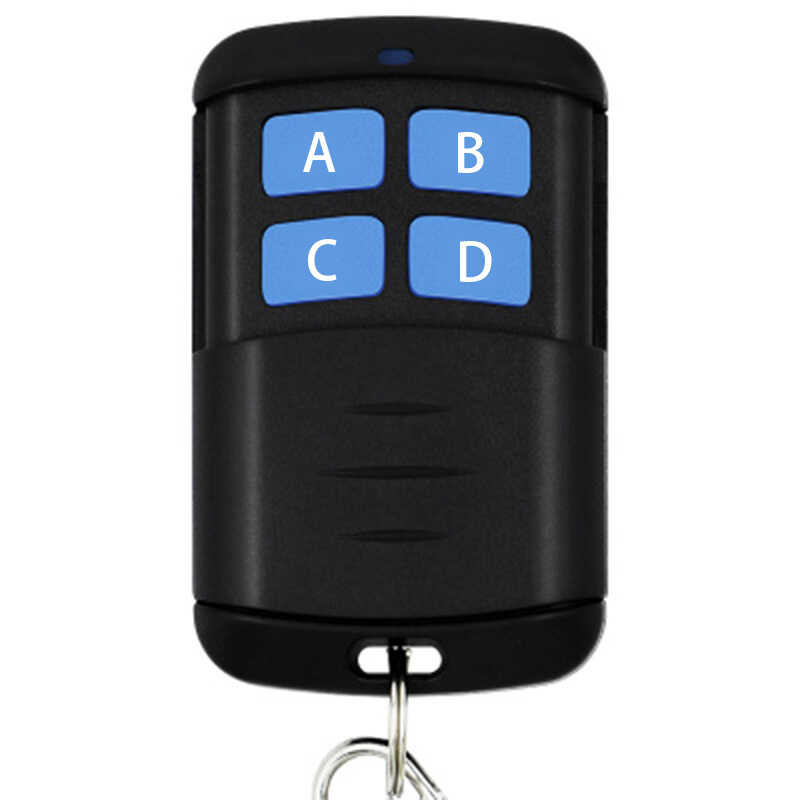 433MHz remote control universal 1527 fixed code black four key ...