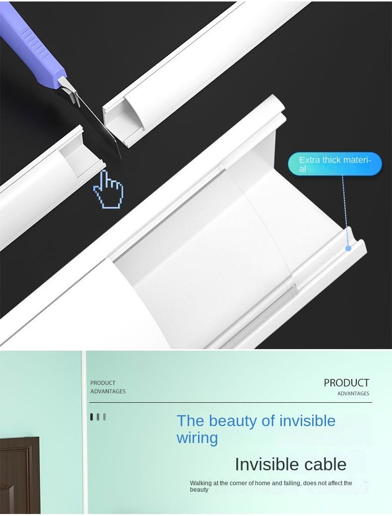 PVC Wall Corner Surface-Mounted Triangle Right Angle Internal Corner ...