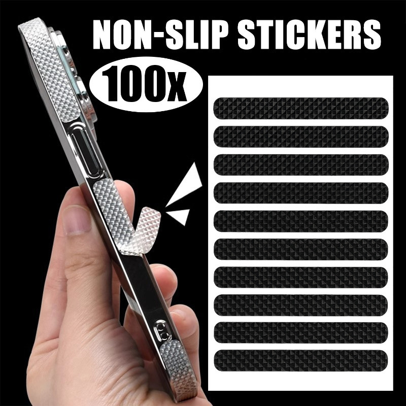 100Pcs Phone Non Slip Grip Tape Strips - for Earphone, Computer, Tablet ...