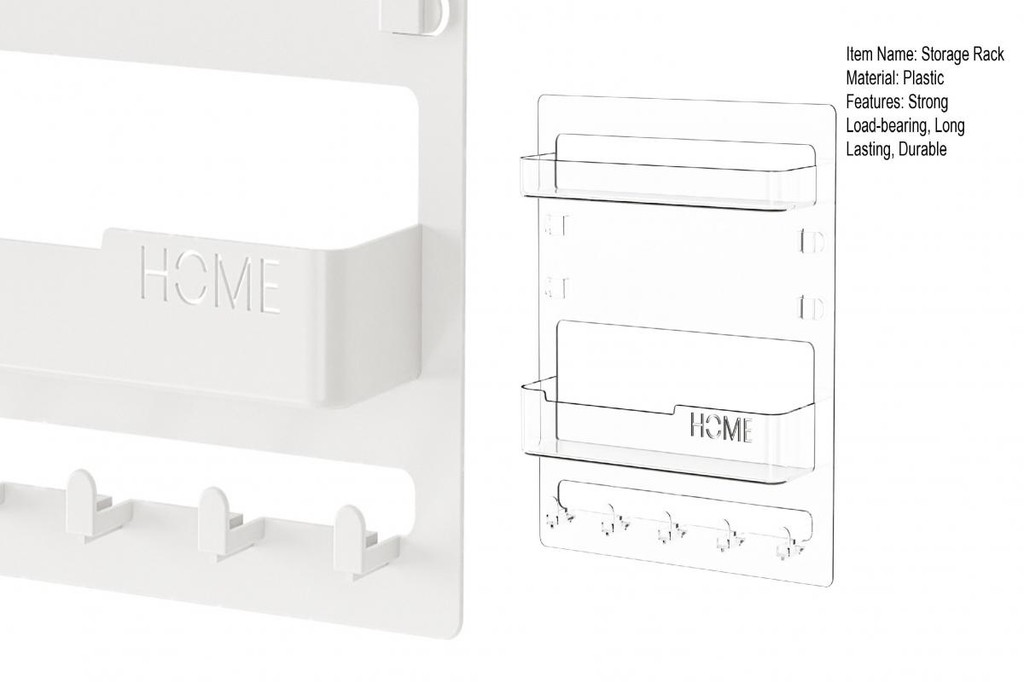 PANDU Wall Storage Rack Cable Management Solution Multi-functional Wall ...