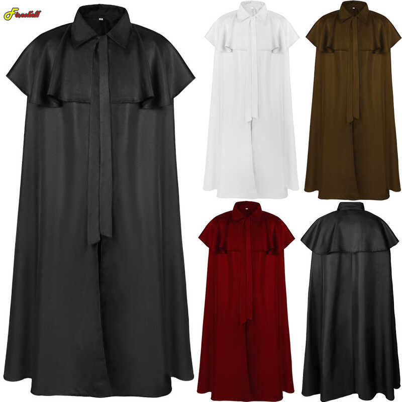 Tt Men Medieval Steampunk Renaissane Cape Gothic Warrior King Cloak ...