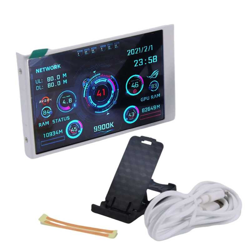 Tt Ong 3.5 Inch IPS Computer Monitor Para Sa Mini ITX Case Type-C ...
