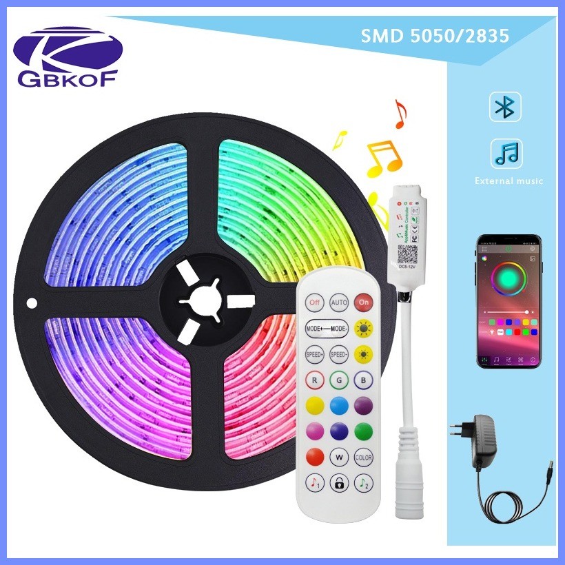 GBKOF 30M SMD 5050 RGB Led Strip DC 12V Power Adapter Flexible Ribbon ...