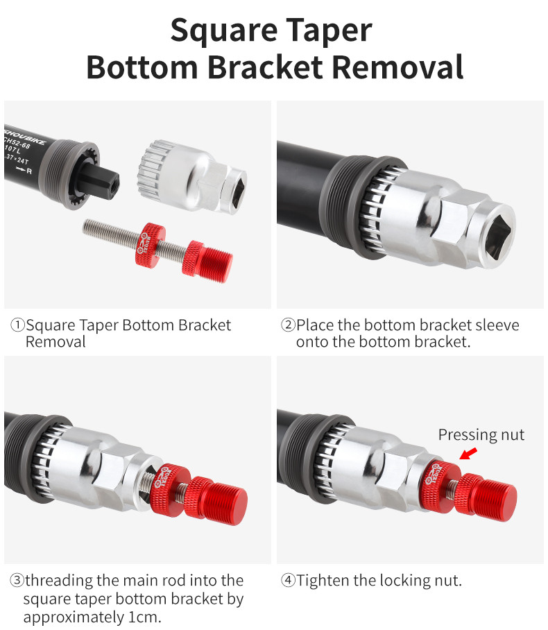 MUQZI 20 Teeth Bottom Bracket Removal Tools Bike Square Bottom Bracket ...
