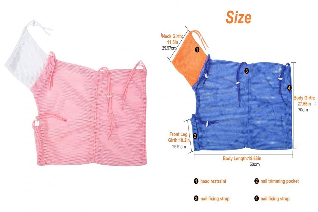 [TY] Durable Cat Grooming Bag Cat Bath Bag Adjustable Cat Bathing Bag ...