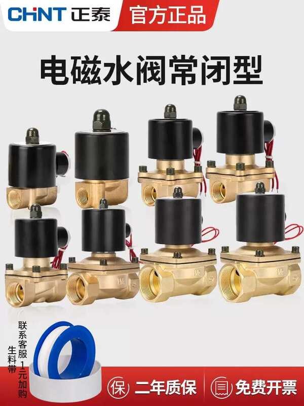 Chint Solenoid 220V Normally Closed DN25 Switch 24V Water Pipe Control ...