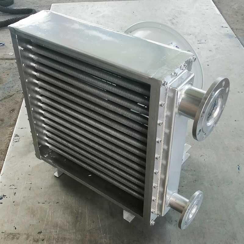 Plate Stainless Steel Finned Tube Heat Exchanger Dry Room Radiator Fan ...