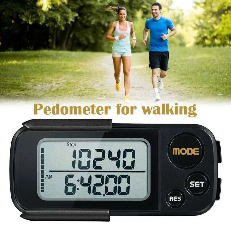 Large Screen 3D Electronic Kilometer Stopwatch Calorie Pedometer 30 Day ...