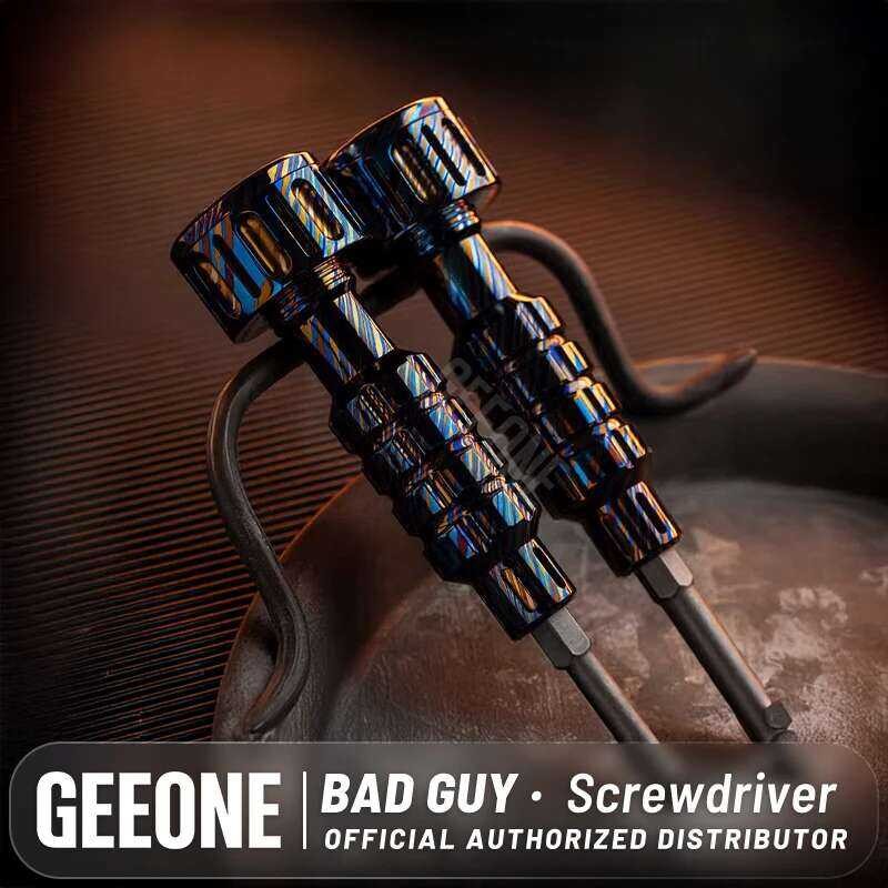A 【Geeone】Bad Guy Copper Brass Damascus Gyro EDC Multifunction ...