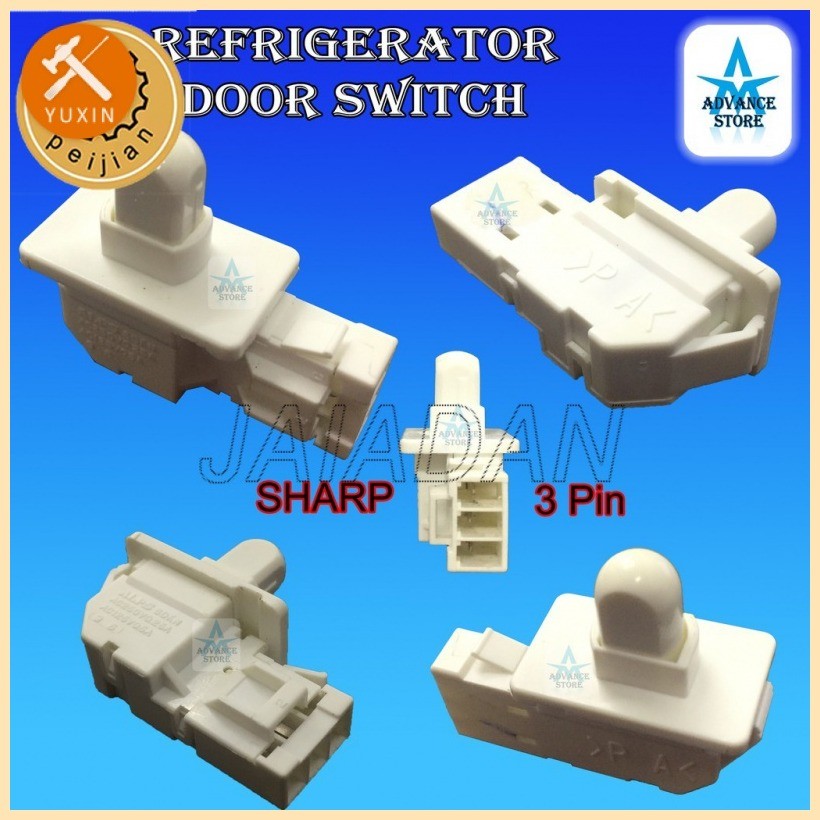 Sharp refrigerator freezer door switch 3 pin fan light switch ...