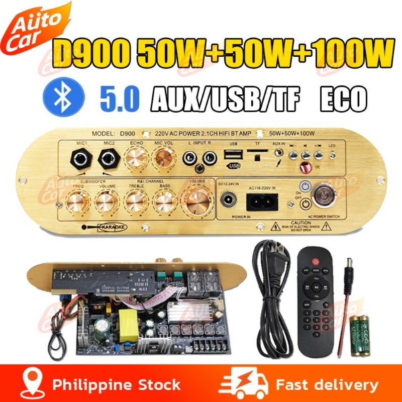 D900 Bluetooth Digital Amplifier Board 2.1 Channel US Imported Chip ...