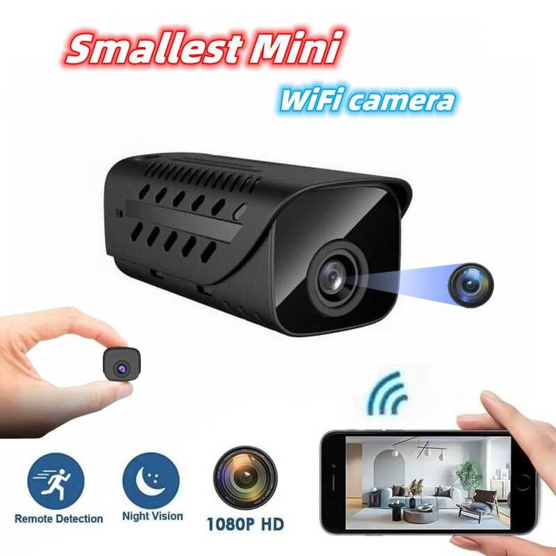 1080P HD Smallest Mini Camera Wifi IP Webcam Remote Monitoring Small ...