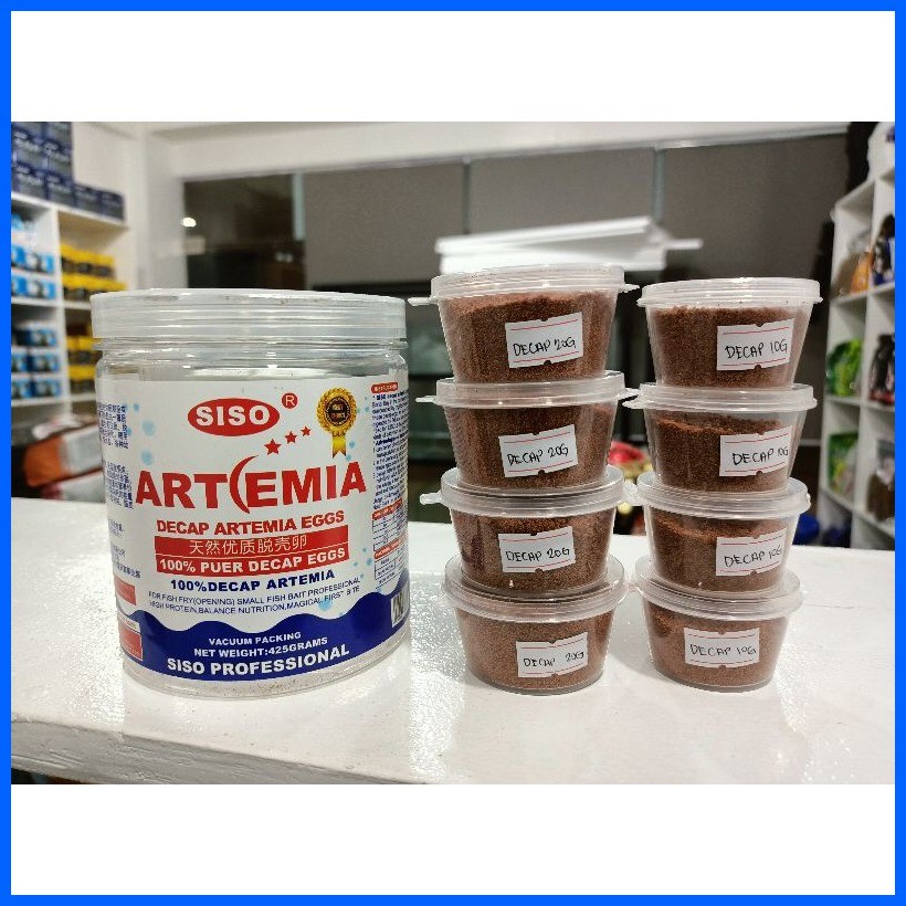 SISO Decap | Decapsulated BBS Artemia Eggs 10g I 20g Fish Food | Shopee ...
